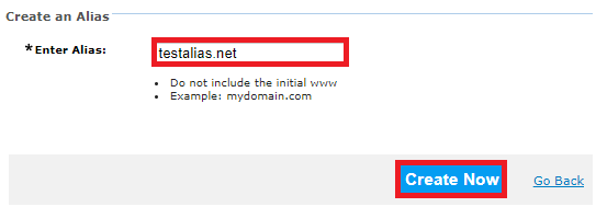 Domain Name Alias – Spectrum Business Web Hosting