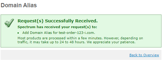 Domain Name Alias – Spectrum Business Web Hosting